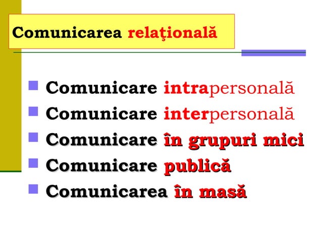 Comunicarea eficienta - Cadru conceptual | PPT