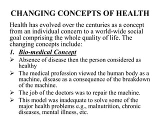 1 concepts of health & health care | PPTX