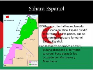 El conflicto del Sáhara Occidental | PPT