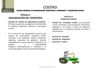 1. constitucion y cootad gad rurales | PPT