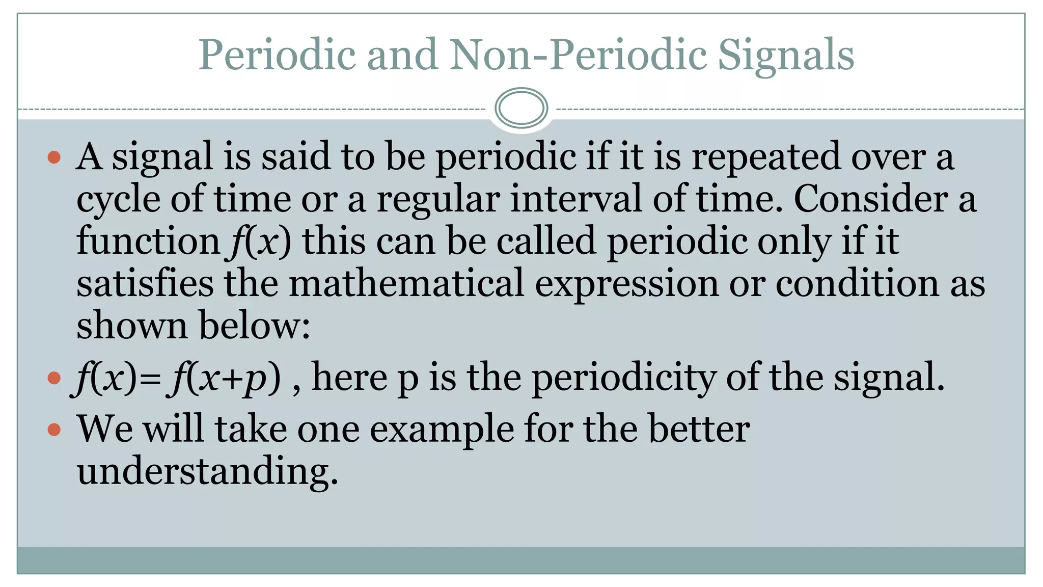 Types of the Signals- Signals and Systems | PDF