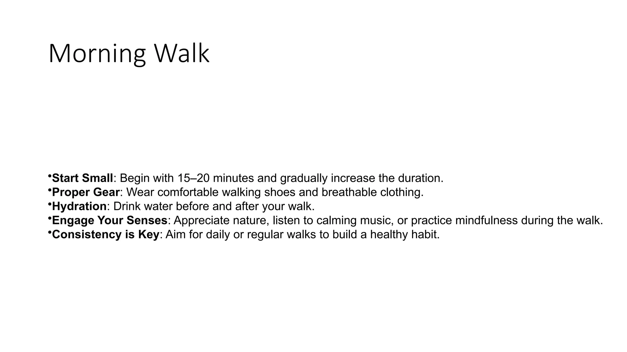 Morning walk is very good for human health | PPT