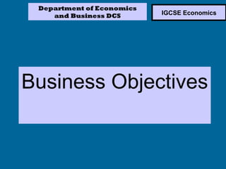 1.corporate objectives igcse | PPT