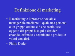 1 Cosè Il Marketing | PPT