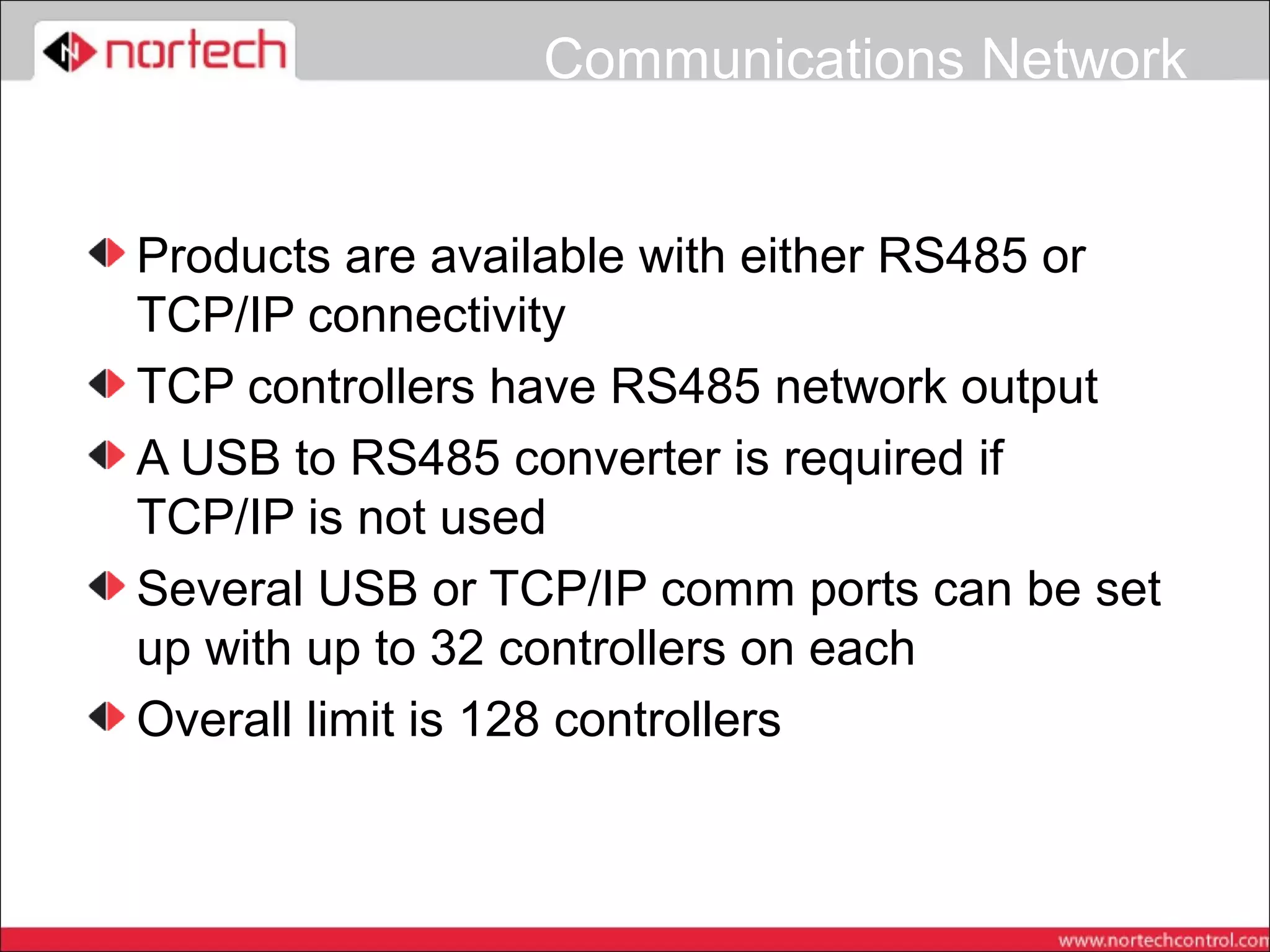 Nortech Door Controllers - crc220 network installation | PPT