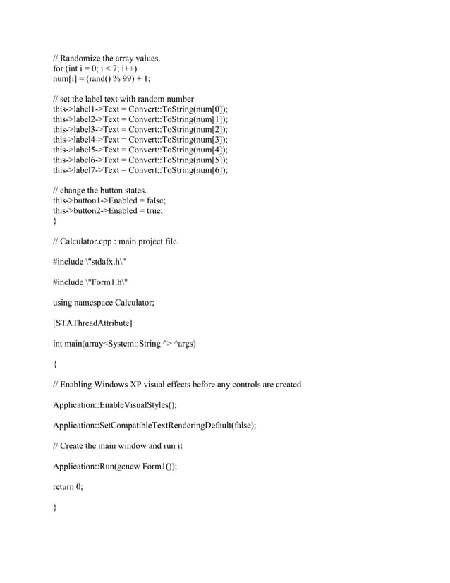 1 Create A Visual Calculator By Using Winform Application In Microsofdocx