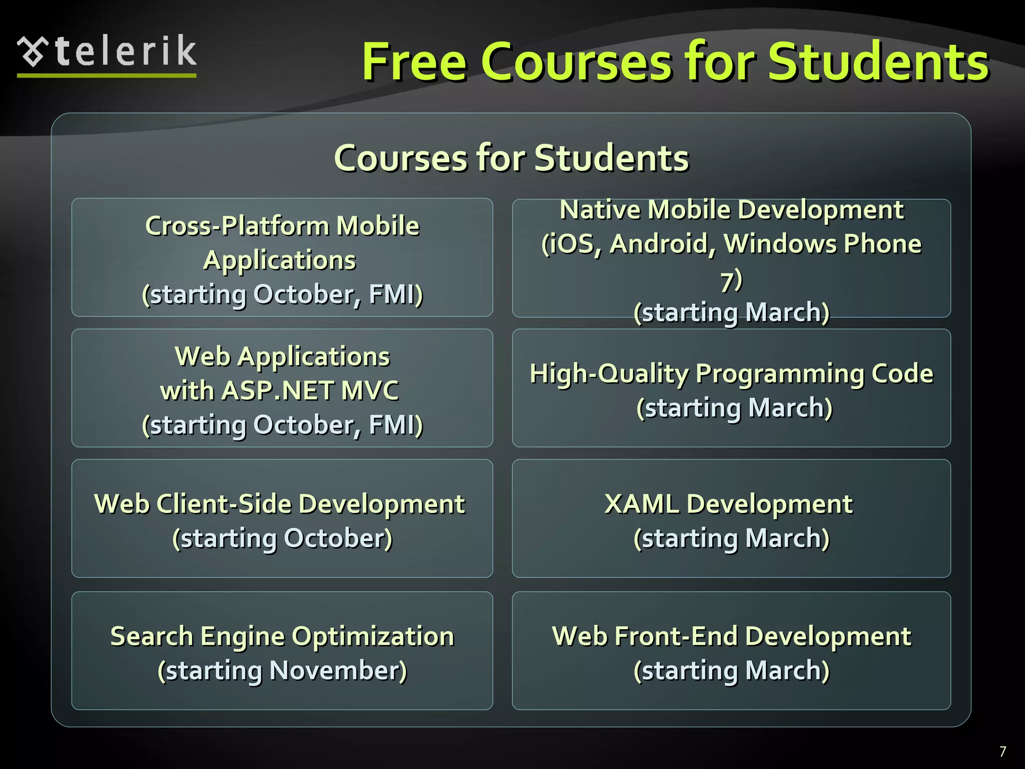 Introduction to Cross-platform Mobile Development Course | PPT | Free Download