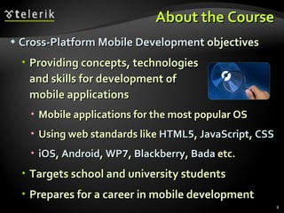 Introduction to Cross-platform Mobile Development Course | PPT