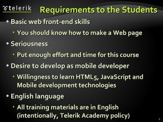 Introduction to Cross-platform Mobile Development Course | PPT