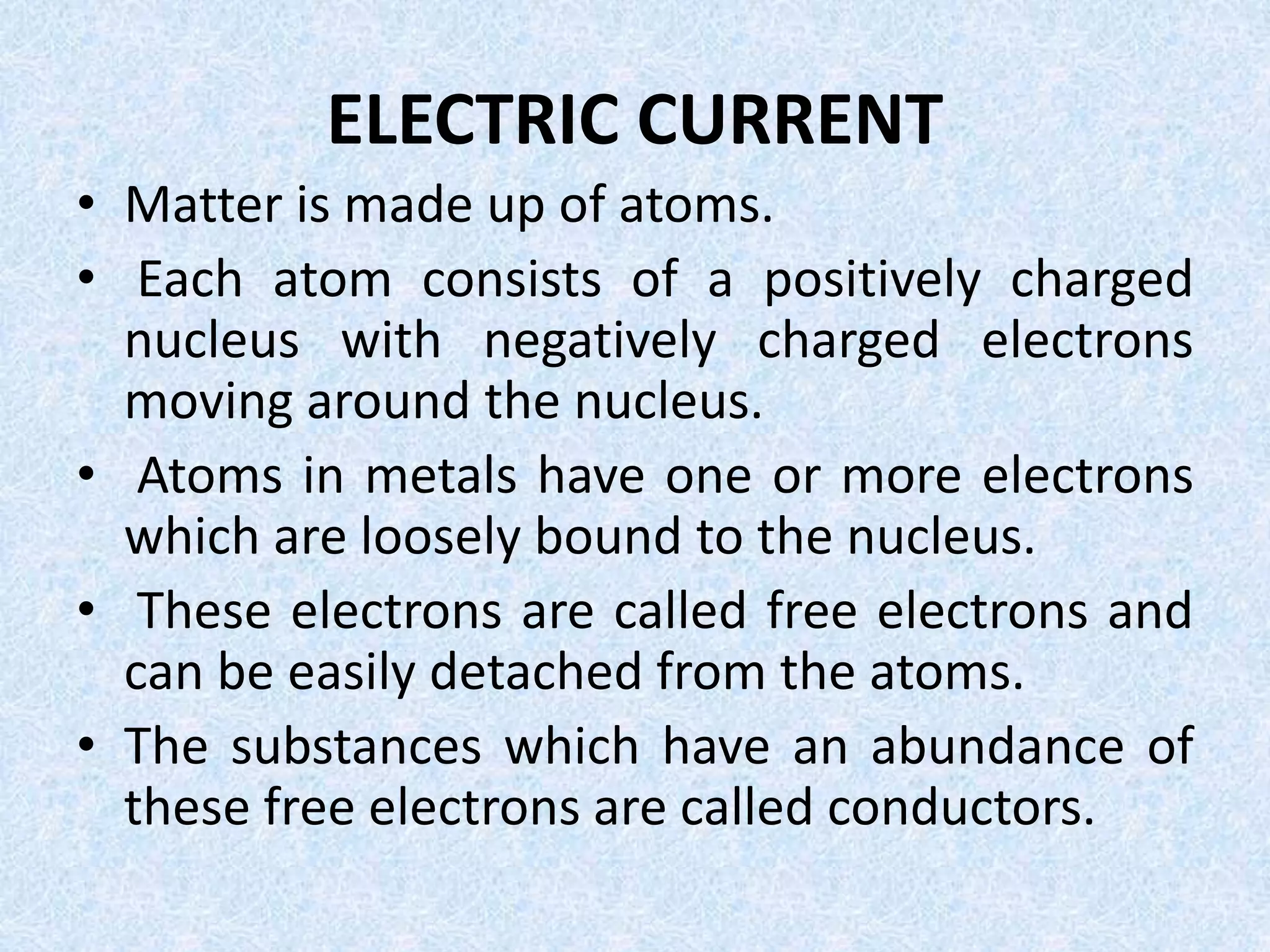 CURRENT ELECTRICITY | PPTX