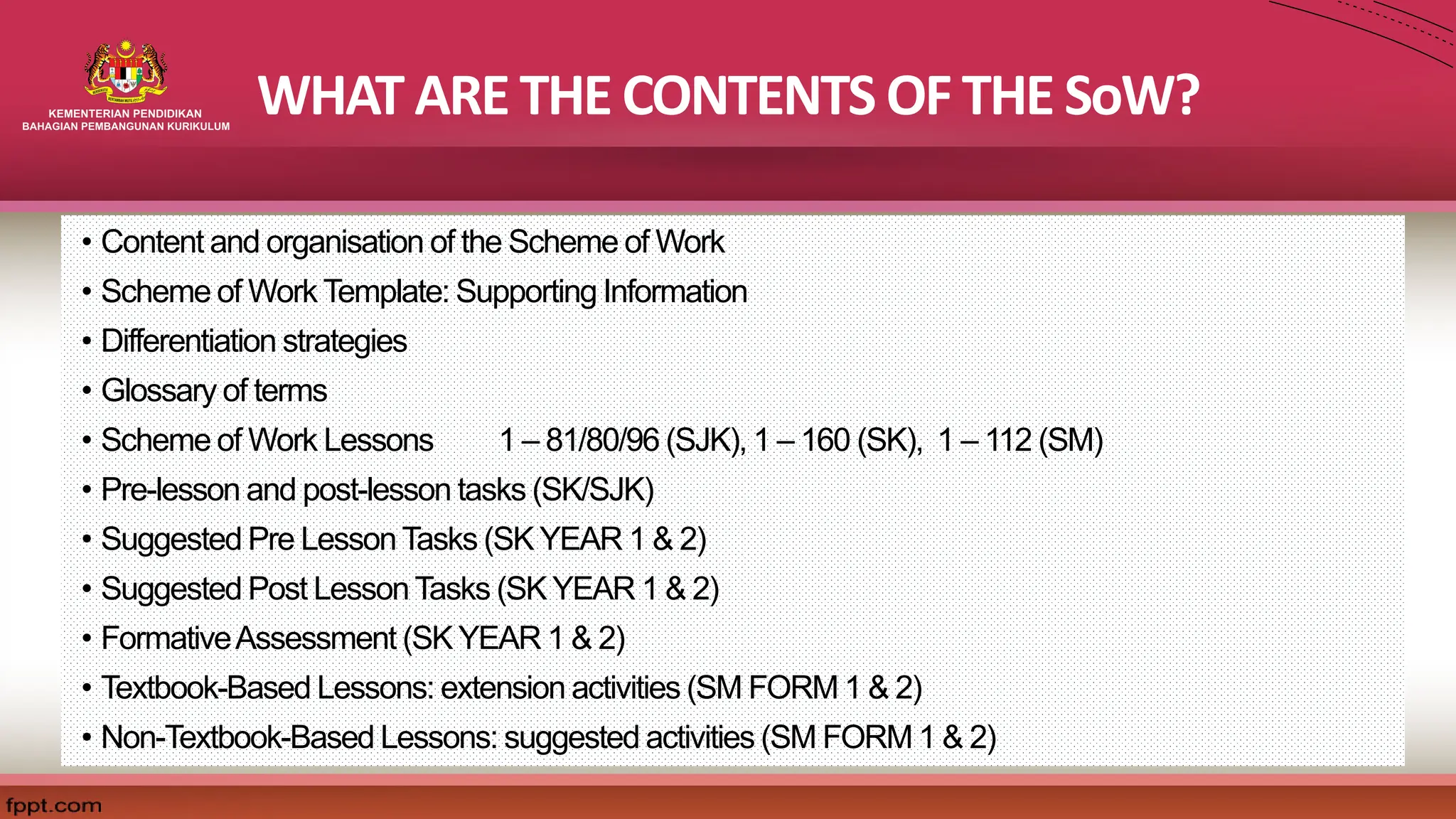 1-CURRICULUM FRAMEWORK, DSKP & SOW.pdf | Primary Education | Education