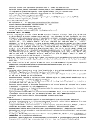 Curriculum vitae prof alexandre dolgui | PDF