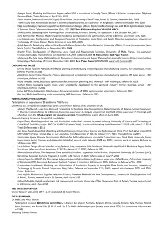 Curriculum vitae prof alexandre dolgui | PDF