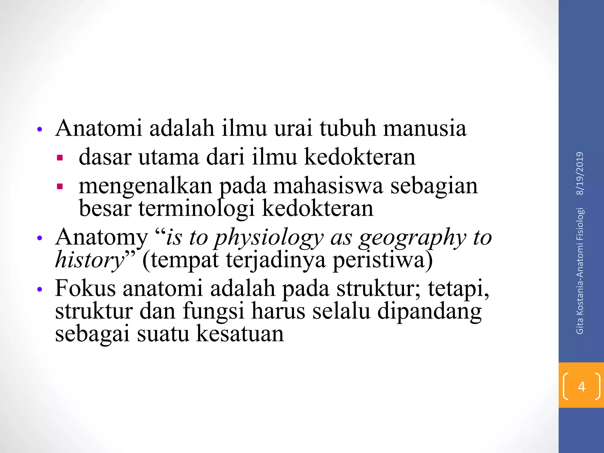 Dasar Dasar Anatomi | PPTX