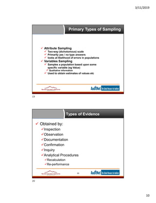 Data Analytics for Internal Auditors - Understanding Sampling | PDF