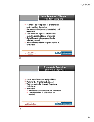 Data Analytics for Internal Auditors - Understanding Sampling | PDF