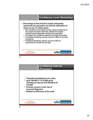 Data Analytics for Internal Auditors - Understanding Sampling | PDF