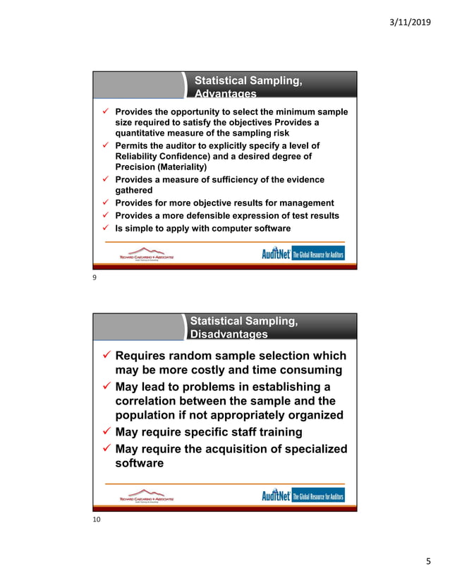 Data Analytics for Internal Auditors - Understanding Sampling | PDF