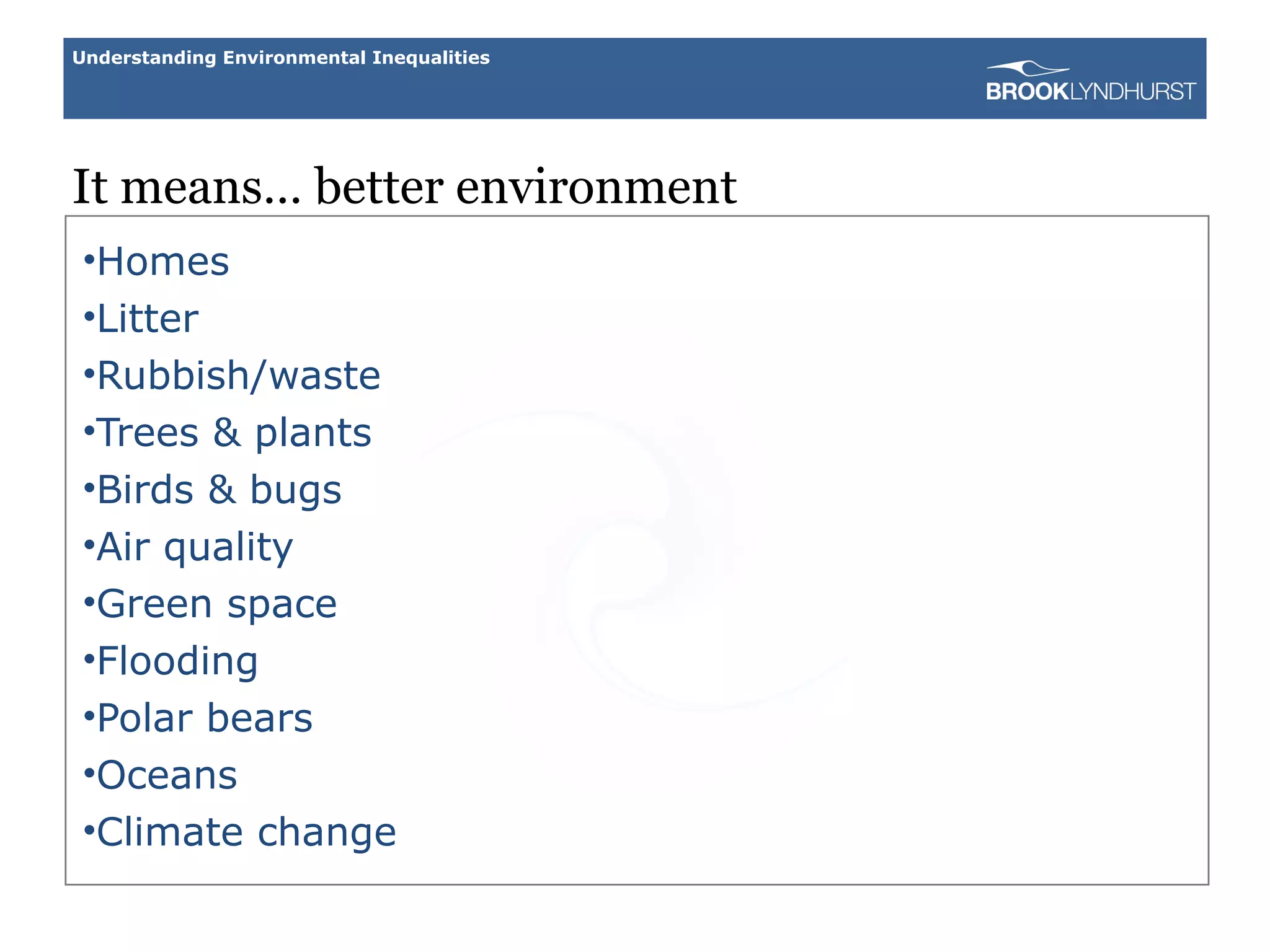 Understanding Environmental Inequality | PPT