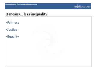 Understanding Environmental Inequality | PPT