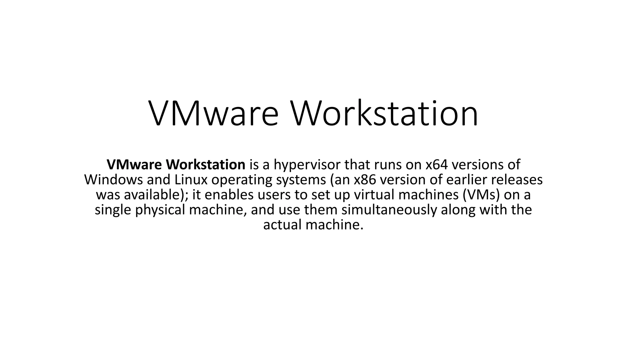 1 - demo lab using vmware workstation | PPTX