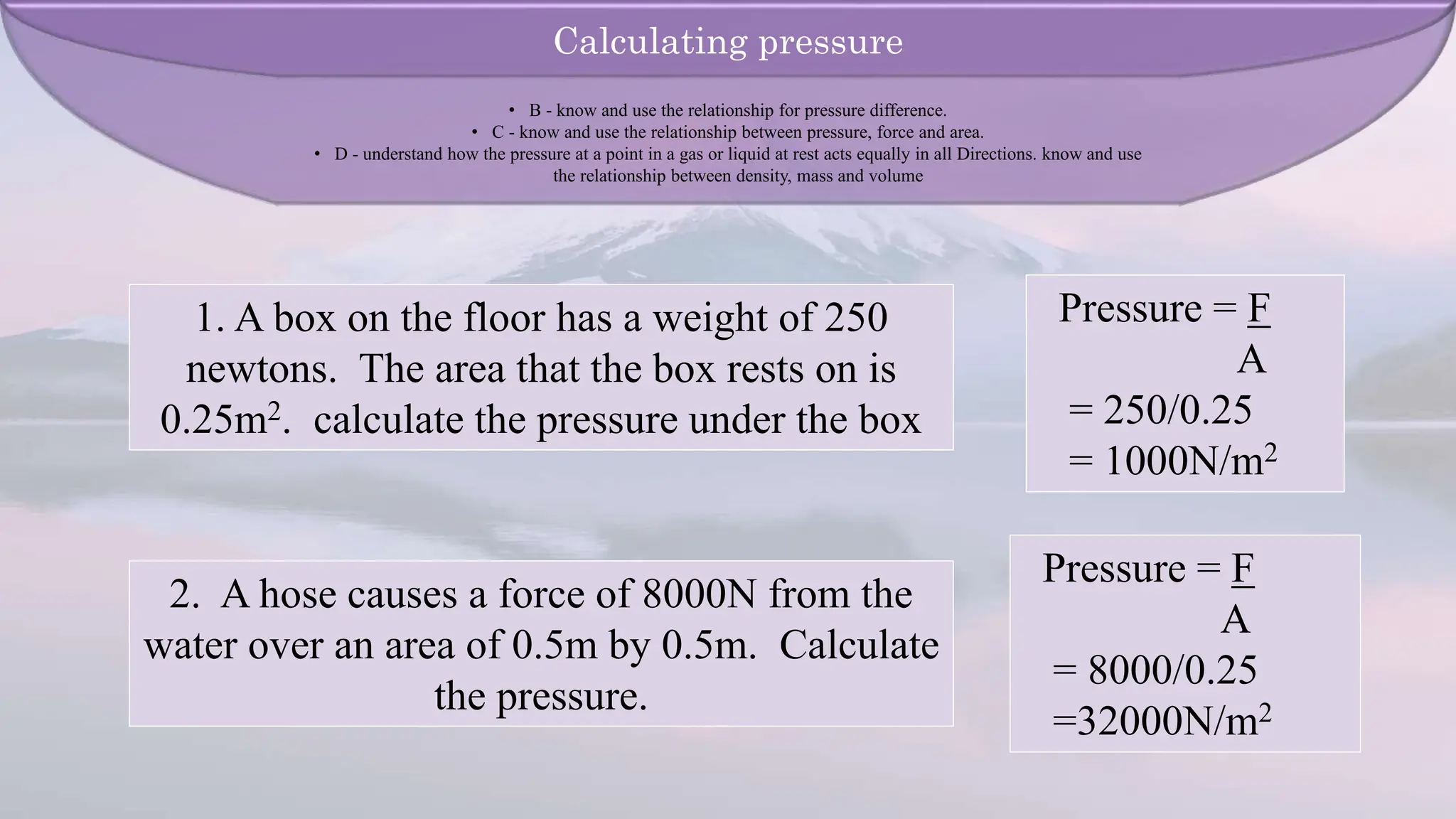 1-Density---pressure. physics for grade 8 igcse | PPTX