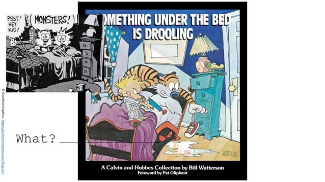Calvin & Hobbes: a monster under the bed! | PPSX