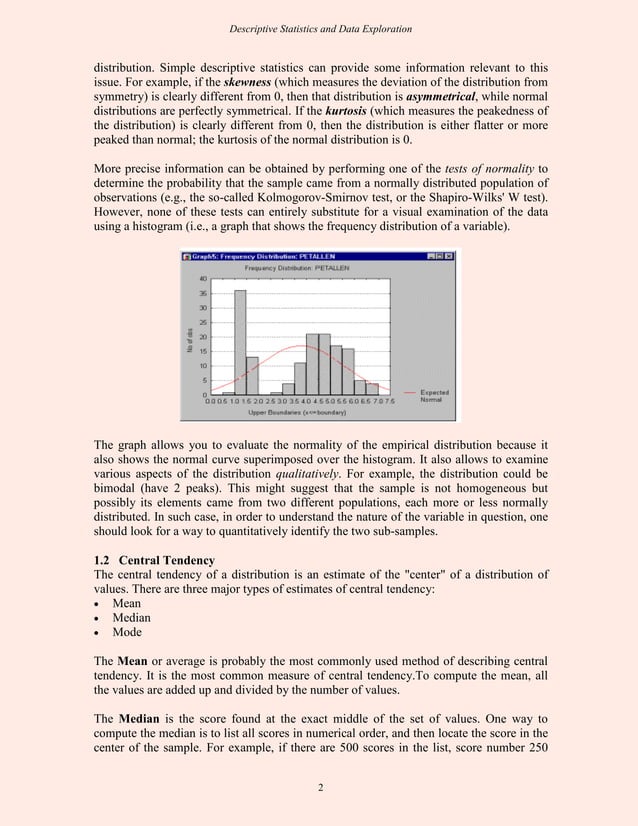 1 descriptive statistics | PDF