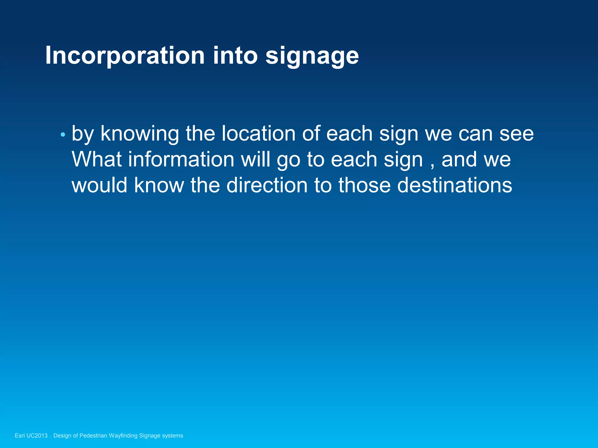 Design of pedestrian wayfinding signage systems | PDF