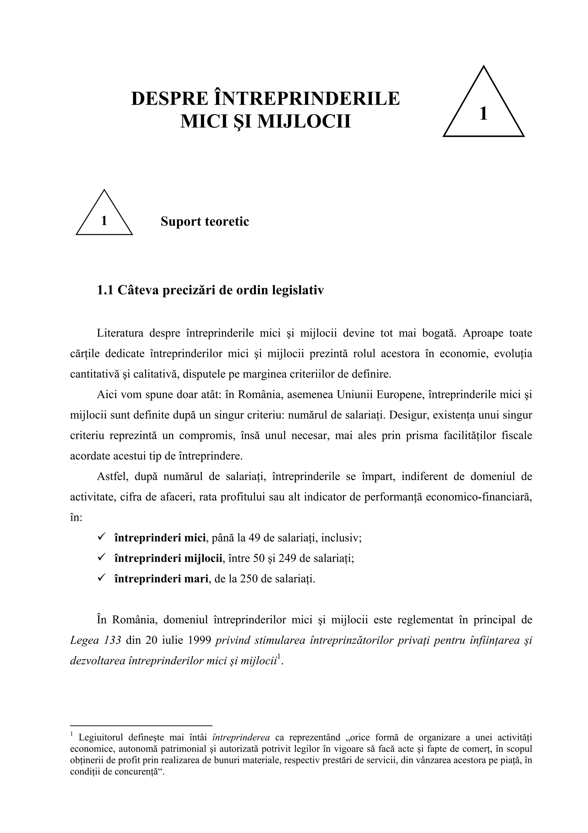 1 Despre Intreprinderile Mici Si Mijlocii | PDF