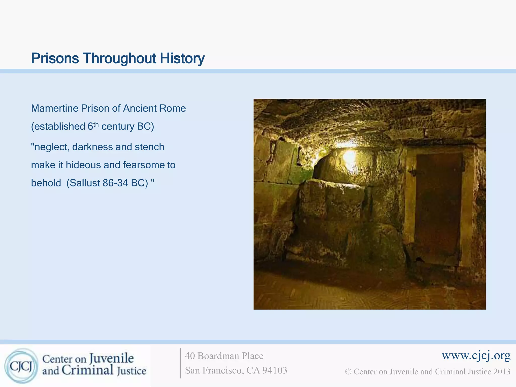 1. develop. of the penitentiary system | PPTX