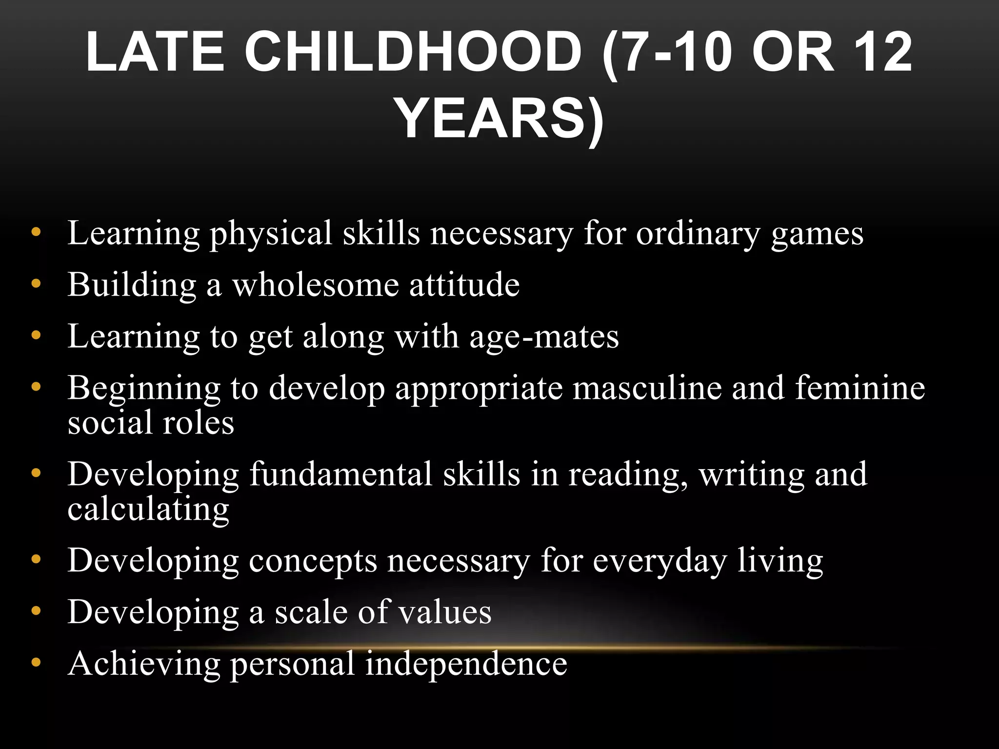 Developmental Tasks - Havighurst | PPTX