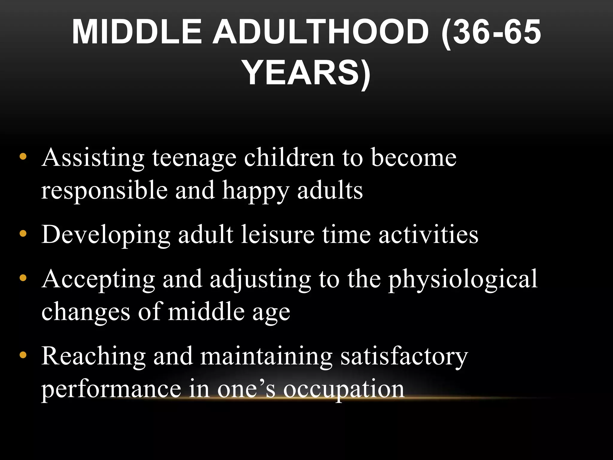 Developmental Tasks - Havighurst | PPTX