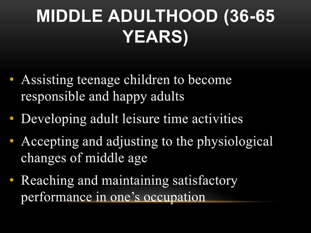 Developmental Tasks - Havighurst | PPTX