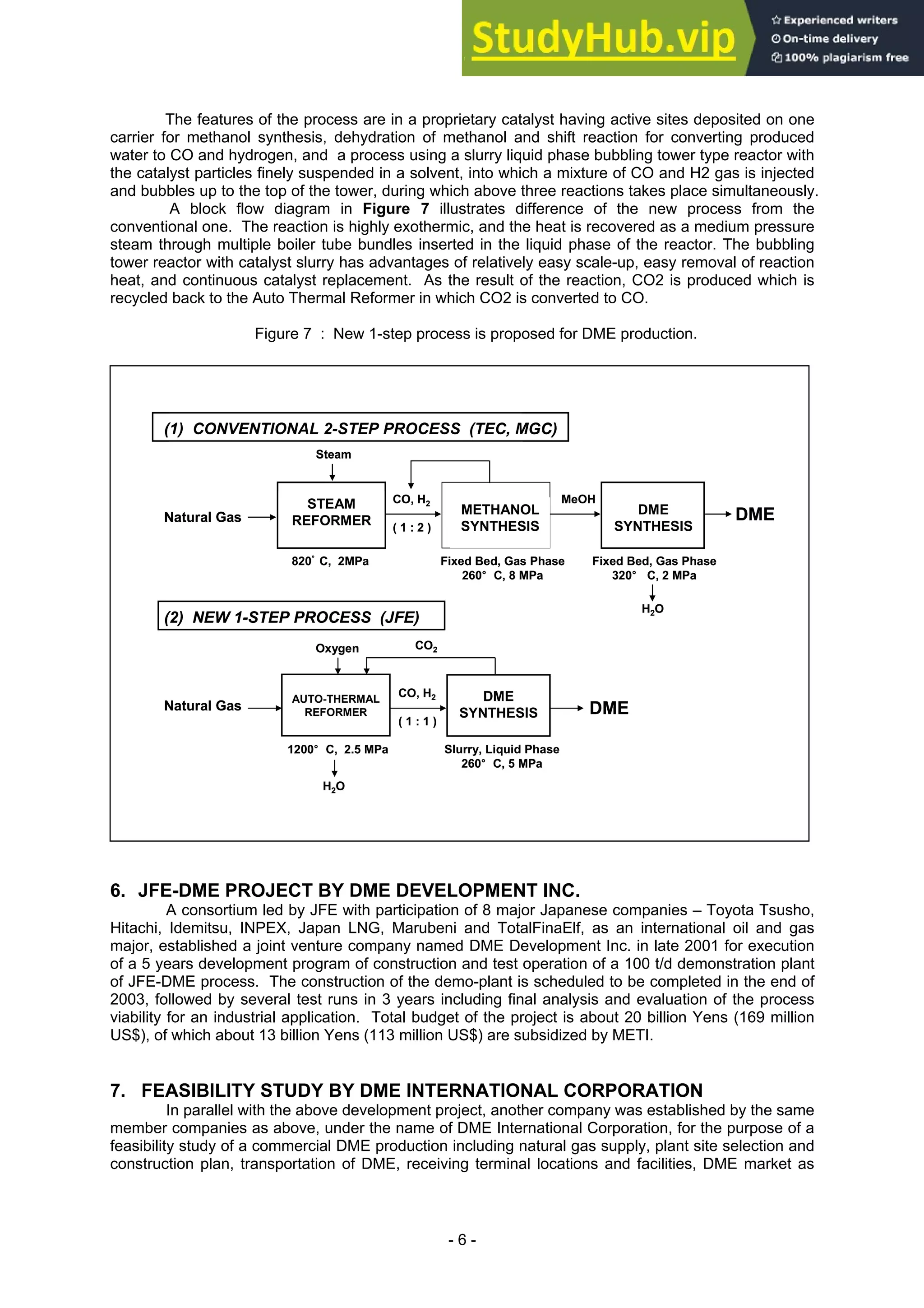 1-DEVELOPMENT of Dimethylether ( Dme ) Synthesis from Natural Gas as an Alternative Fuel in ...