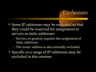 1 dhcp server and windows server 2012 | PPT