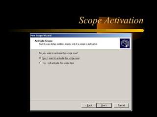 1 dhcp server and windows server 2012 | PPT