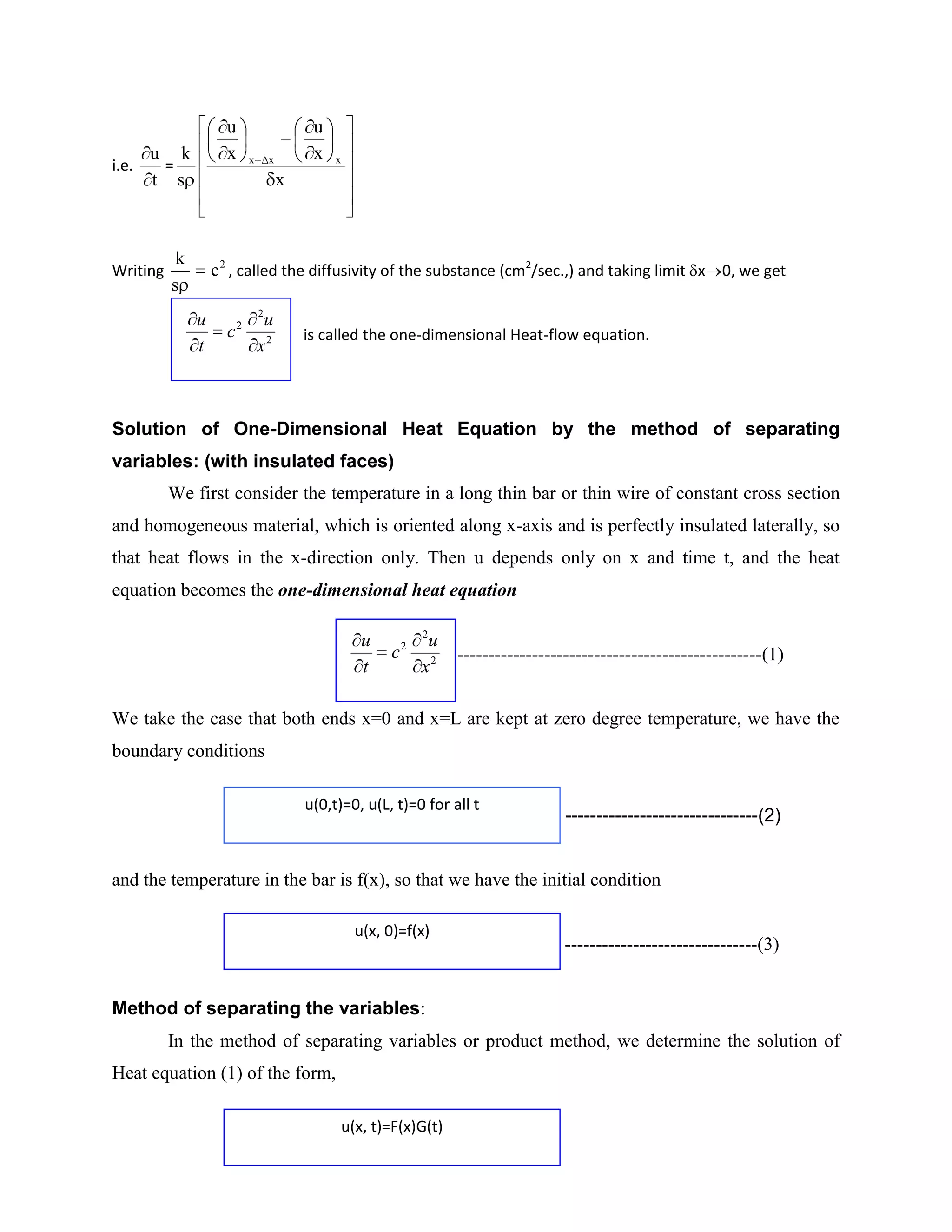 1 d heat equation | DOCX