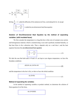 1 d heat equation | DOCX