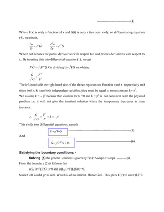1 d heat equation | DOCX