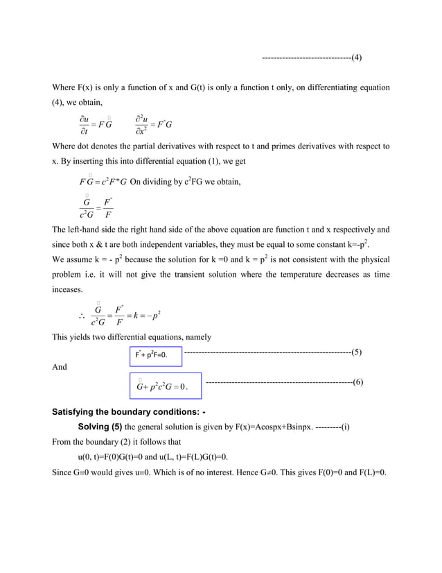 1 d heat equation | DOCX
