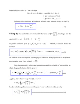 1 d heat equation | DOCX