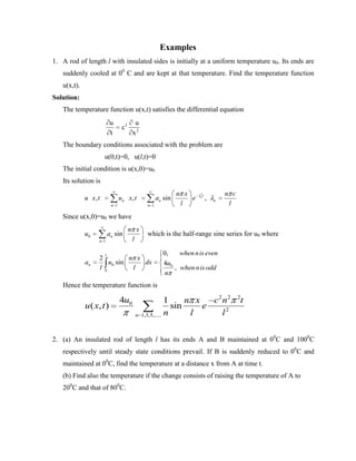 1 d heat equation | DOCX