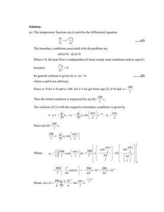 1 d heat equation | DOCX