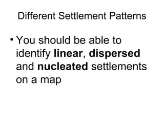 1 - Different Settlements | PPT