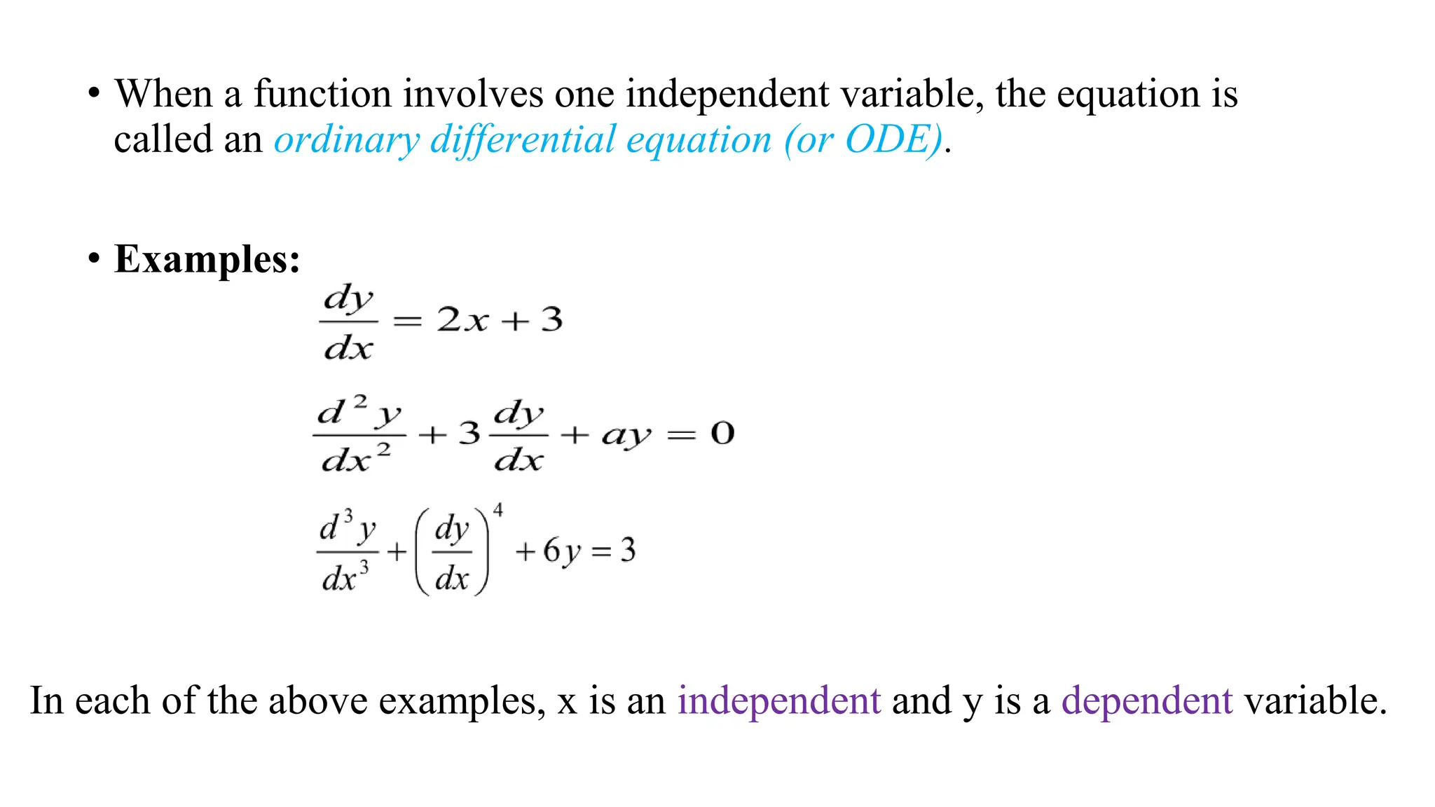 1 Differential Equations First Order Higher Degree Pptx Physics Science