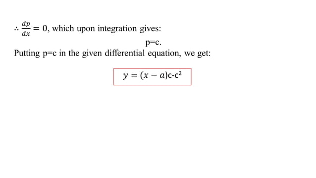 1-Differential-equations-first-order-higher-degree.pptx | Physics | Science