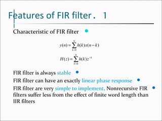 1 digital filters (fir) | PPT