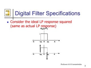 DIGITAL FILTER SPECIFICATIONS AND MATHEMATICS.ppt
