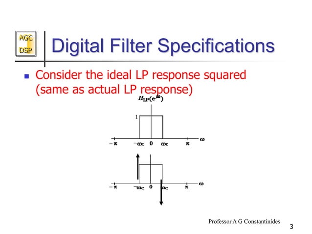 DIGITAL FILTER SPECIFICATIONS AND MATHEMATICS.ppt